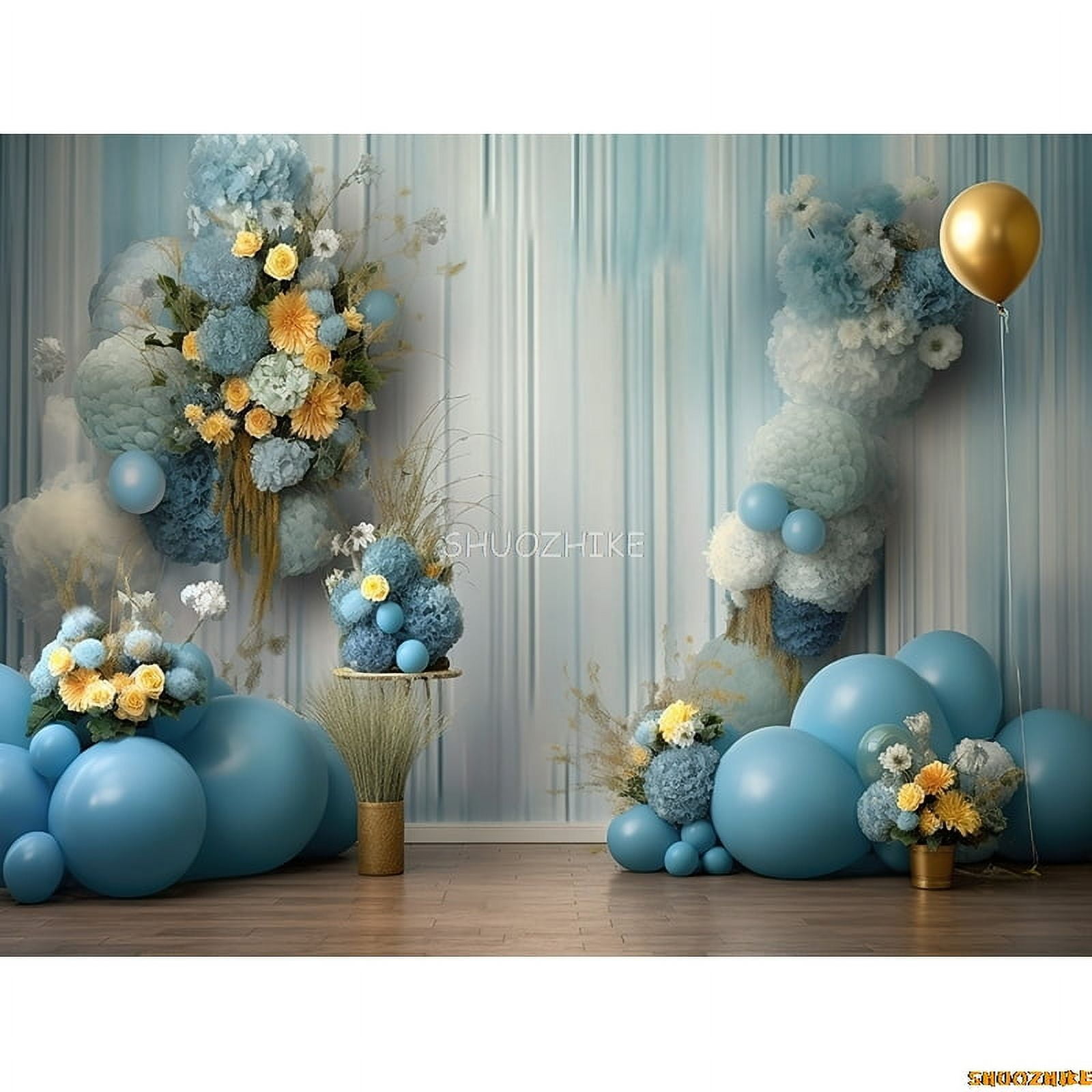 Baby Shower ration Birthday Party Photography Backdrops Props Balloons ...