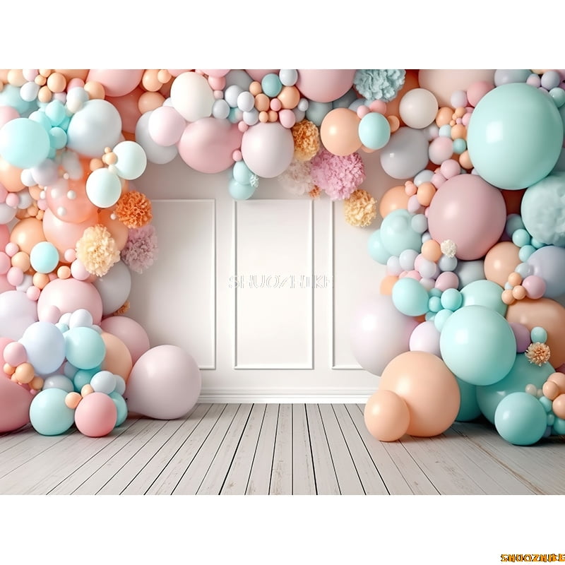 Baby Shower ration Birthday Party Photography Backdrops Props Balloons ...