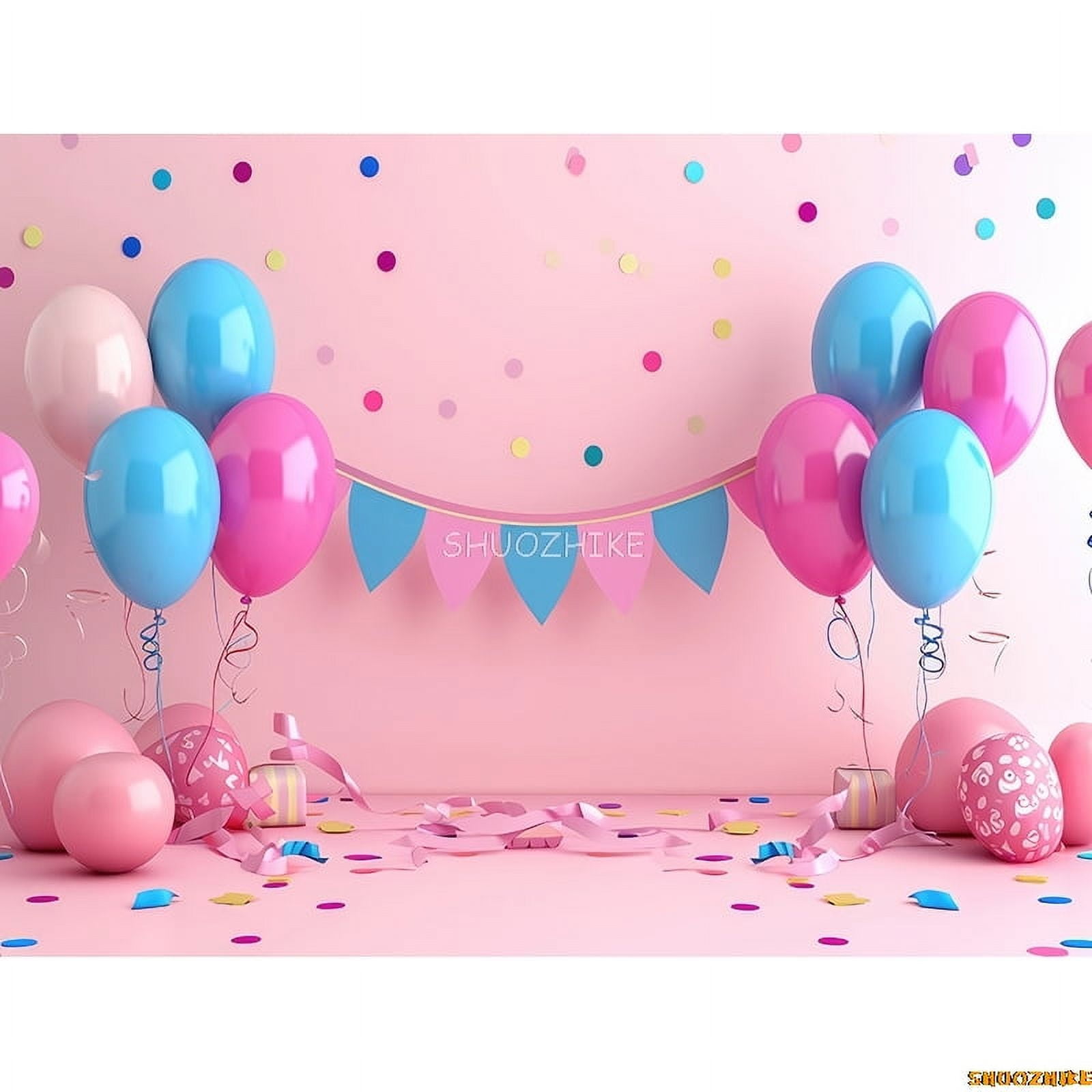 Baby Shower ration Birthday Party Photography Backdrops Props Balloons ...