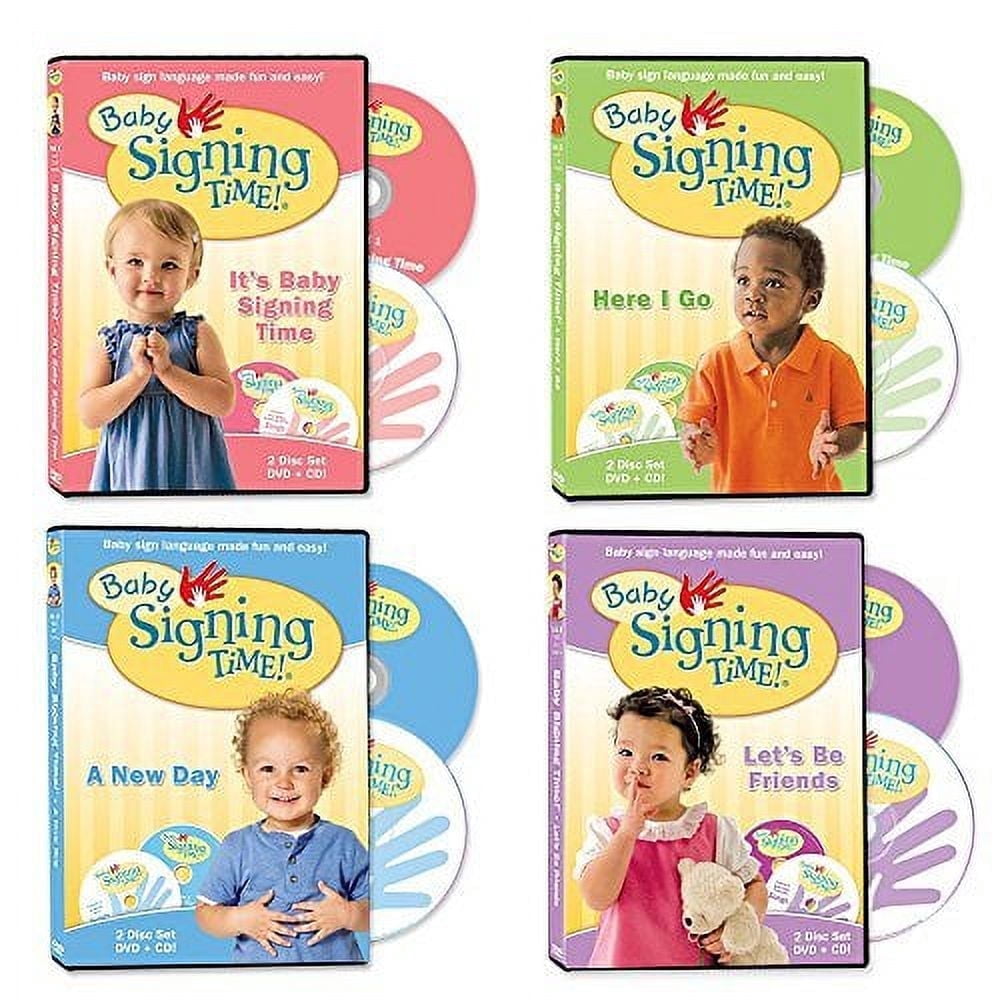 Baby Signing Time 4 CD + 4 DVD Collection - Walmart.com
