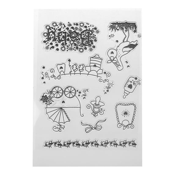 Baby Silicone Clear Stamp Scrapbooking Embossing Valentine's Day Card ...