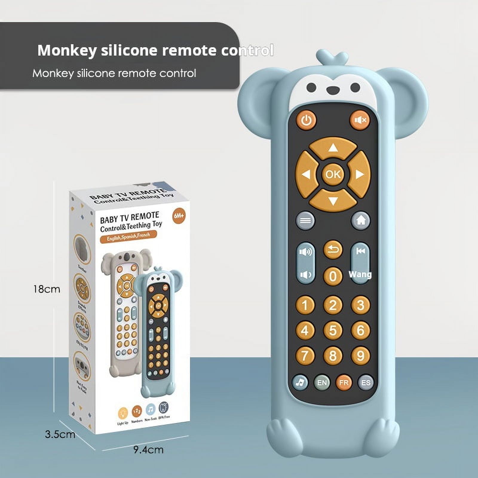 Baby Silicone TV Remote Control Cartoon Animal Children with Music ...