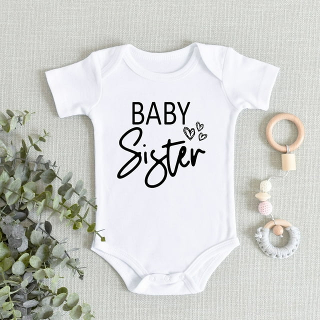 Baby Sister Baby Bodysuit, Little Sister, Matching Sister Shirts, Pregnancy Reveal, Big Sister ...