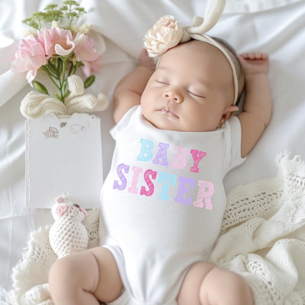 Baby Sister Baby Outfit, Birth Announcement Bodysuit, Siblings Shirts ...