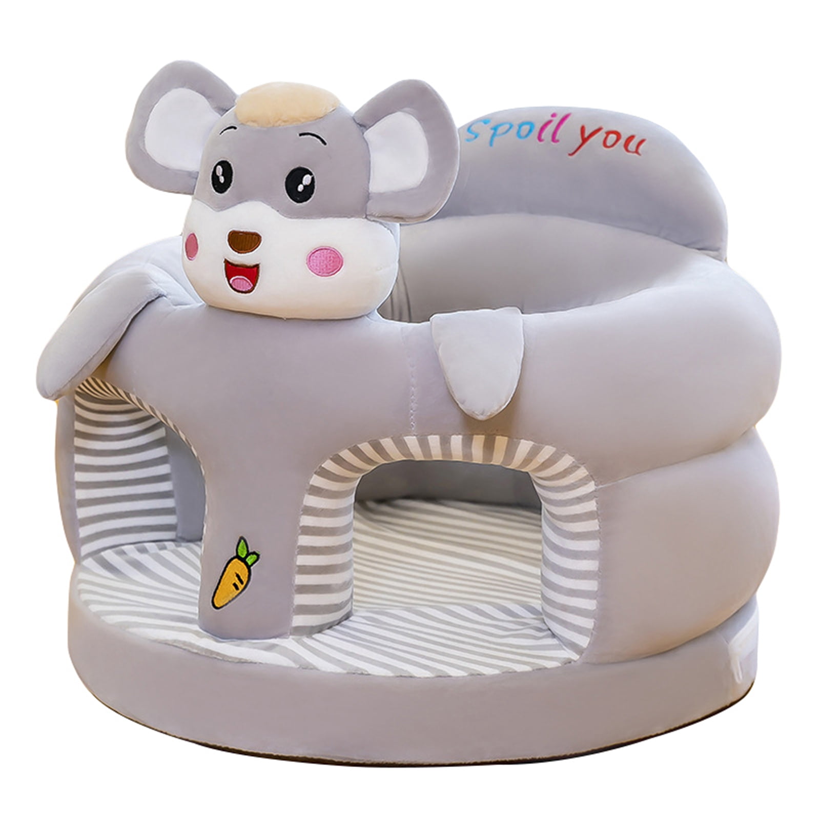 Baby Sit up Chair Cartoon Animals Plush Toddler Sofa Chair Baby Support ...