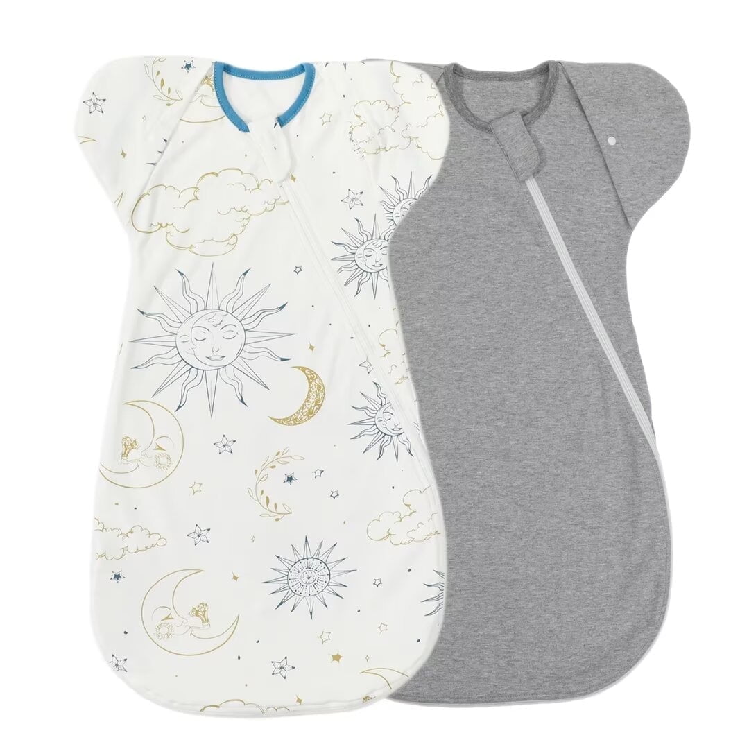 Baby Sleep Sack 3-6Months,Transition Swaddle, Arms up Swaddle 2-Way ...