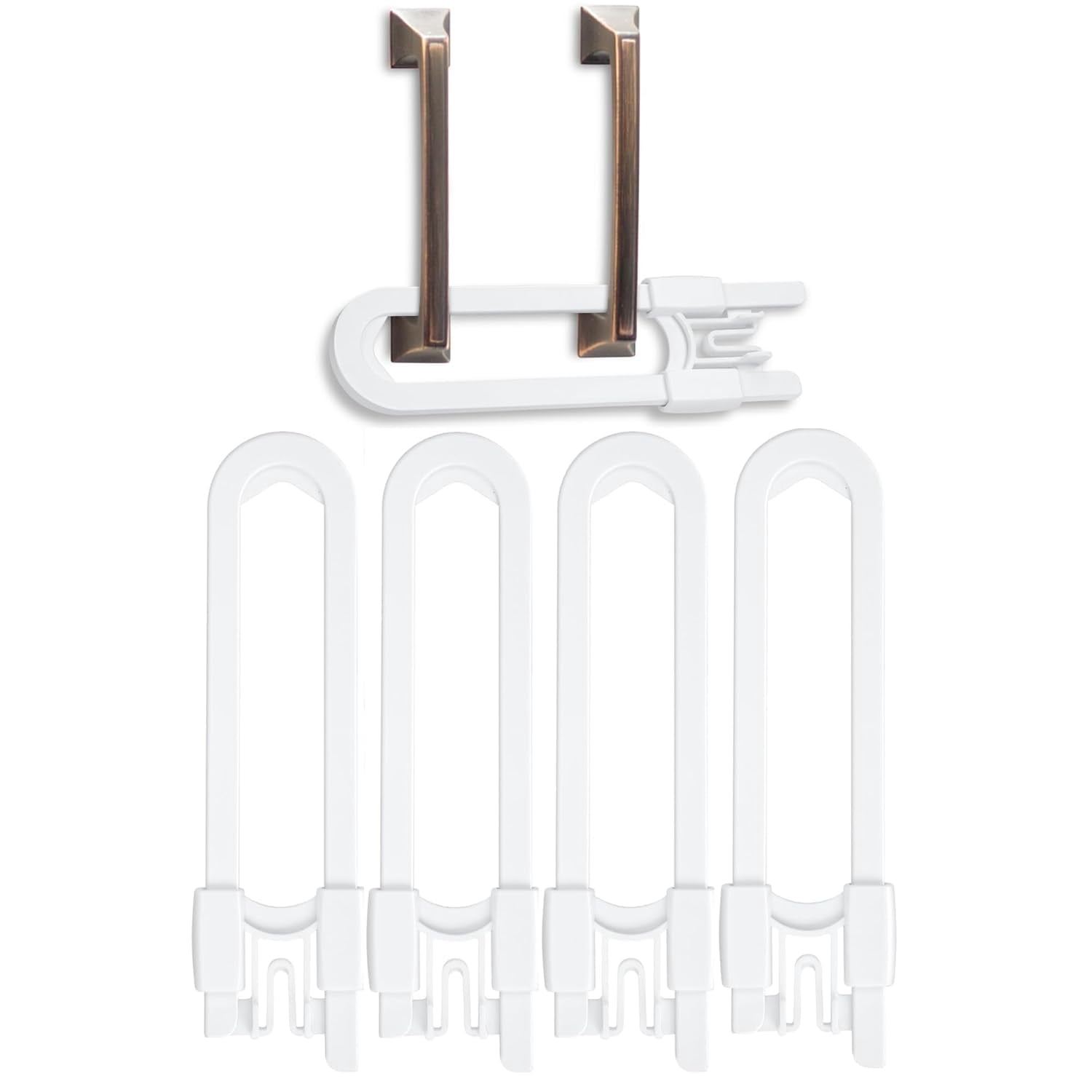 Baby Sliding Cabinet Locks - 4 Pack Adjustable U Shaped Child Safety ...
