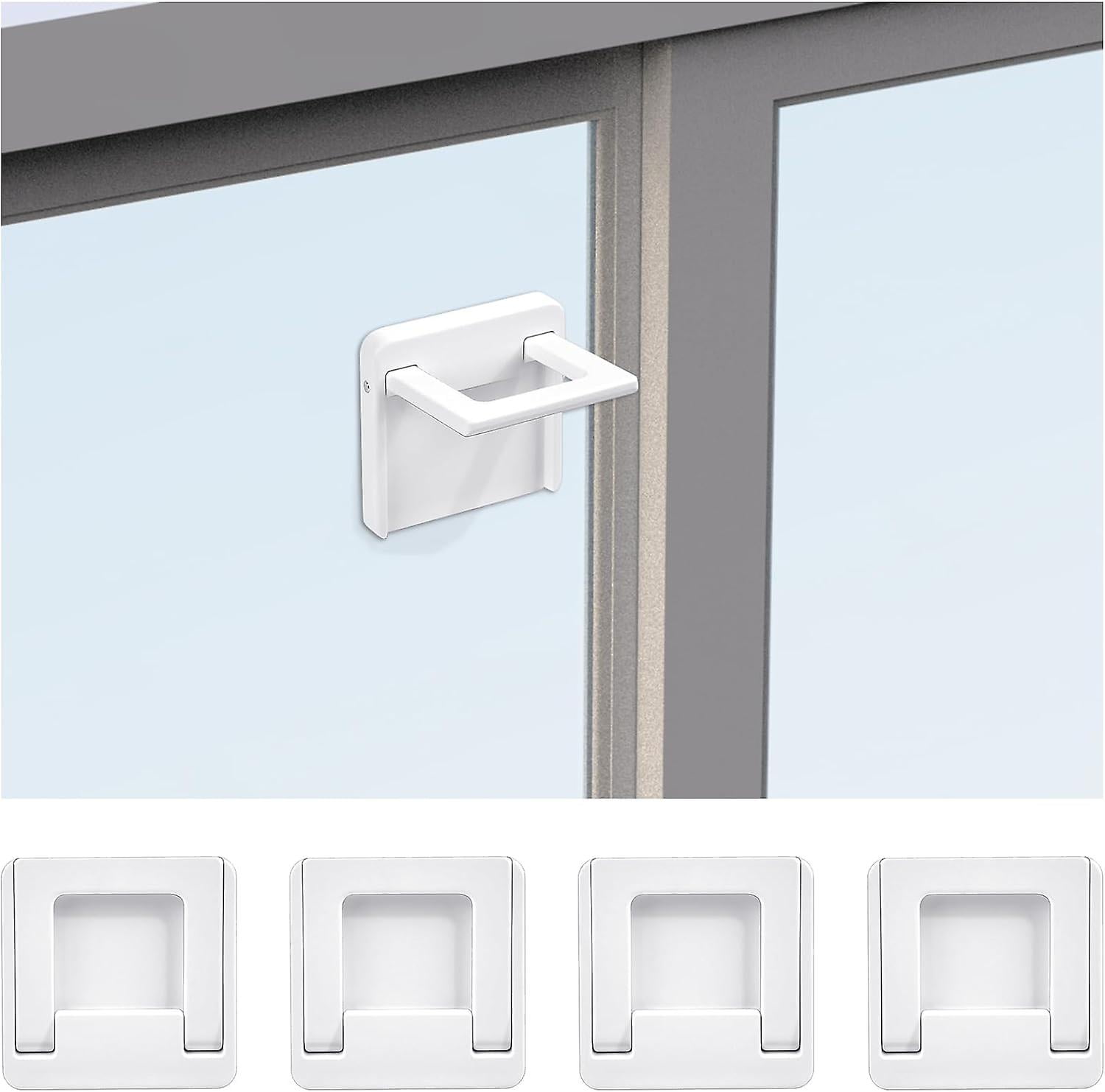 Baby Sliding Door Locks, 4 Pcs Sliding Glass Door Child Lock, Sliding ...