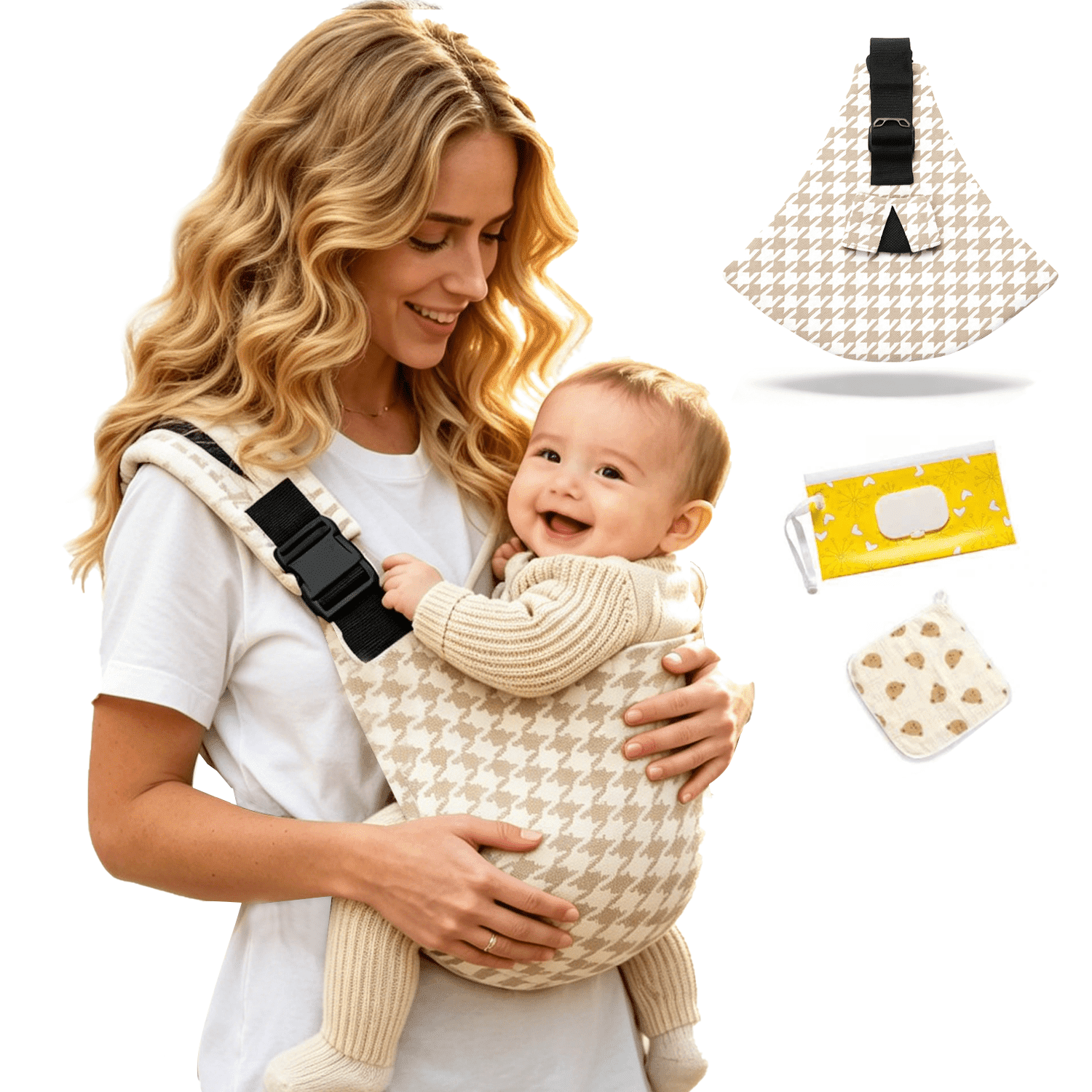Baby Sling Carrier Adjustable Baby Sling -Toddler Sling Comfortable ...