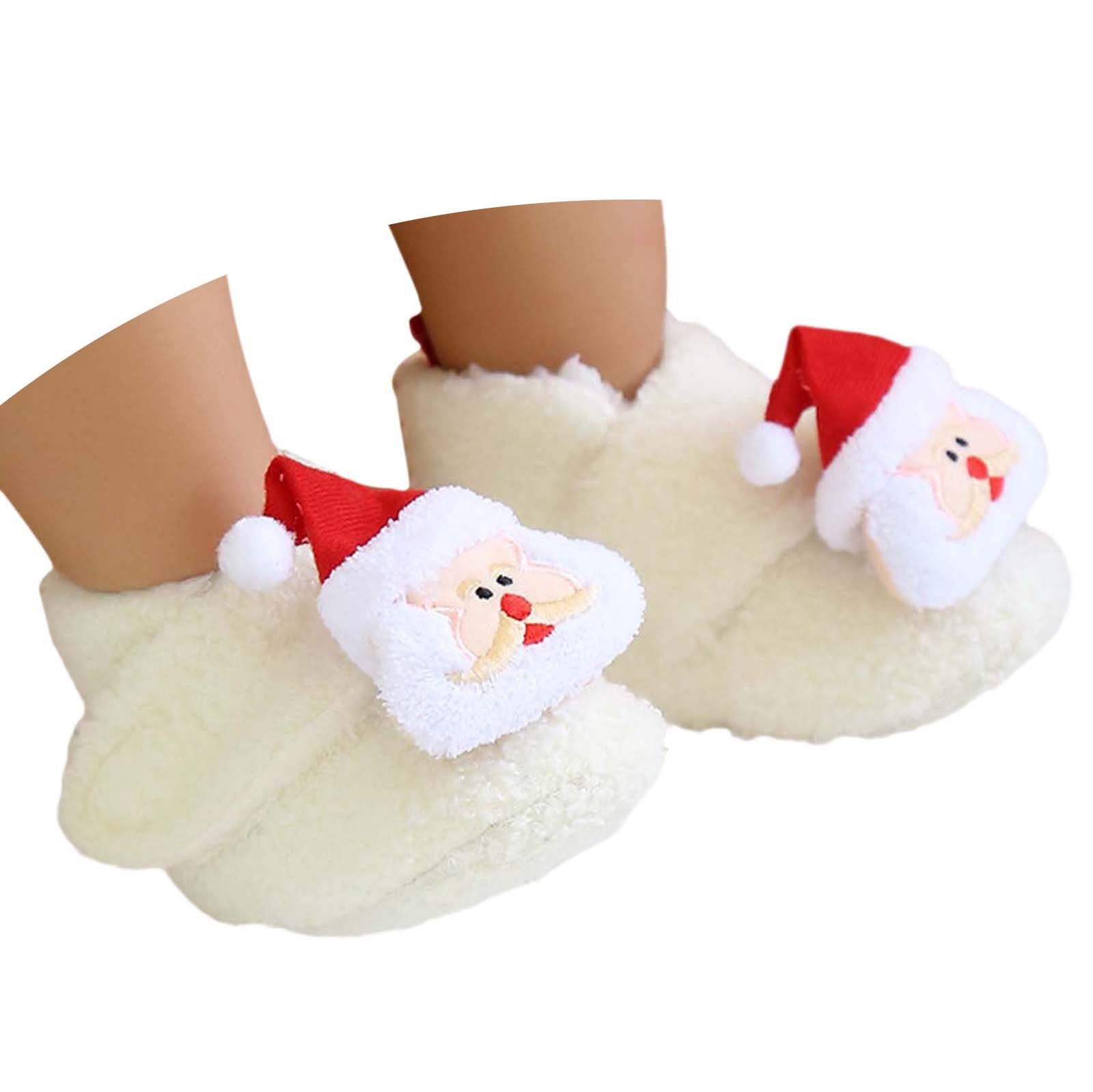 Baby Slipper Shoes Baby Christmas Socks Slipper Socks for Toddlers ...