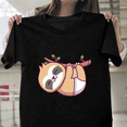Baby Sloth Hanging On Tree And Wearing Underwear Funny Art Unisex T ...