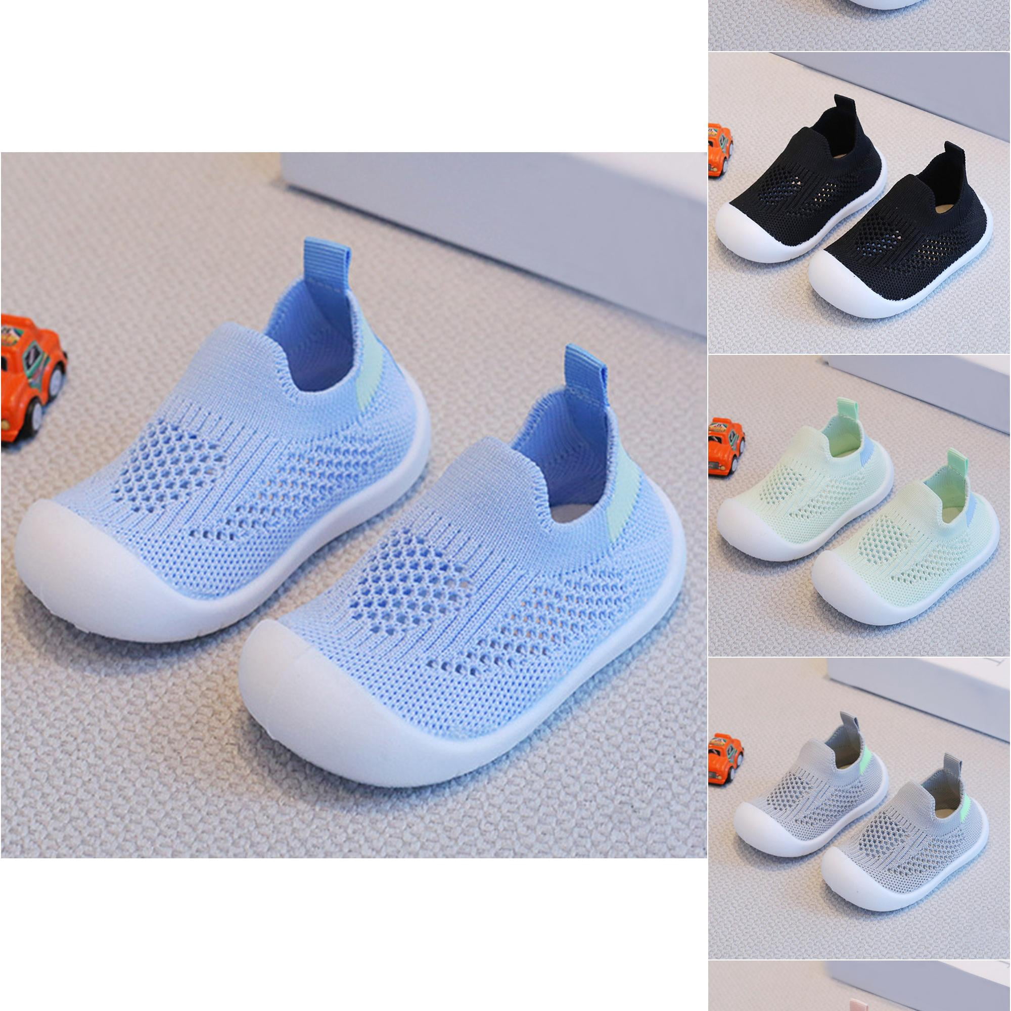 Baby Sneakers Boys Girls Breathable Non Walking Sock Shoes With Soft ...