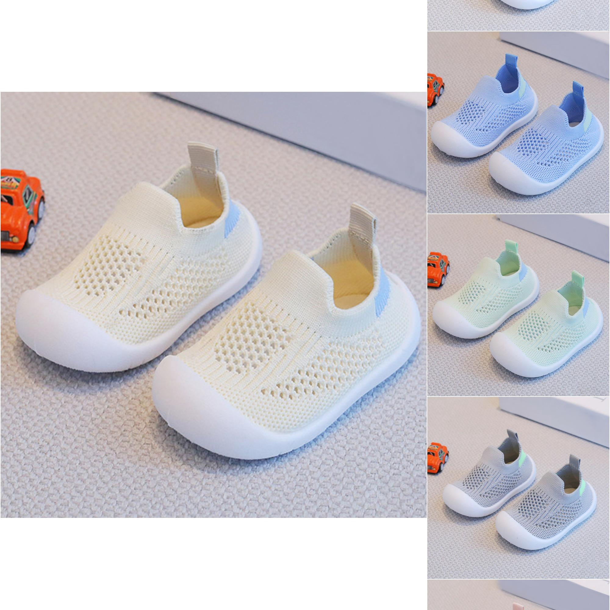 Baby Sneakers Boys Girls Breathable Non Walking Sock Shoes With Soft ...
