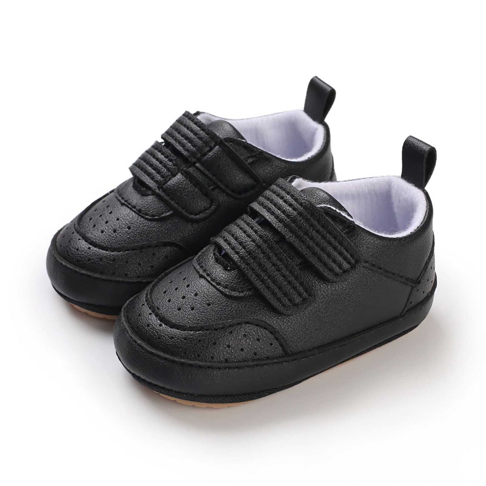 Baby Sneakers Boys Girls Non-Slip Leather First Walking Shoes Toddler ...