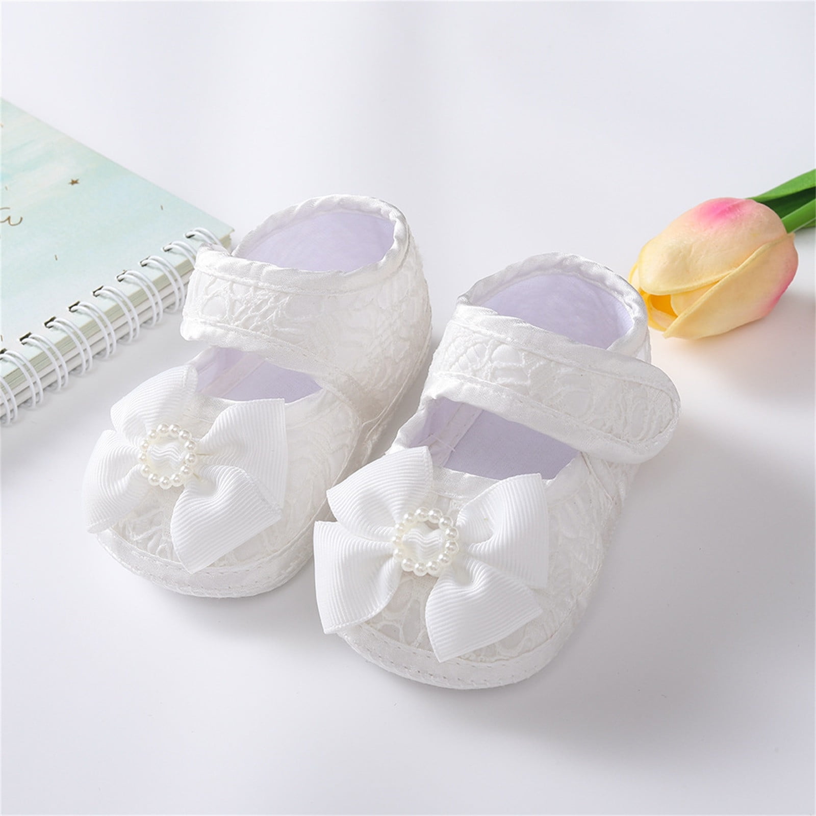 Baby Sneakers Fashionable Pattern Cute Flower Decoration Hook Loop ...