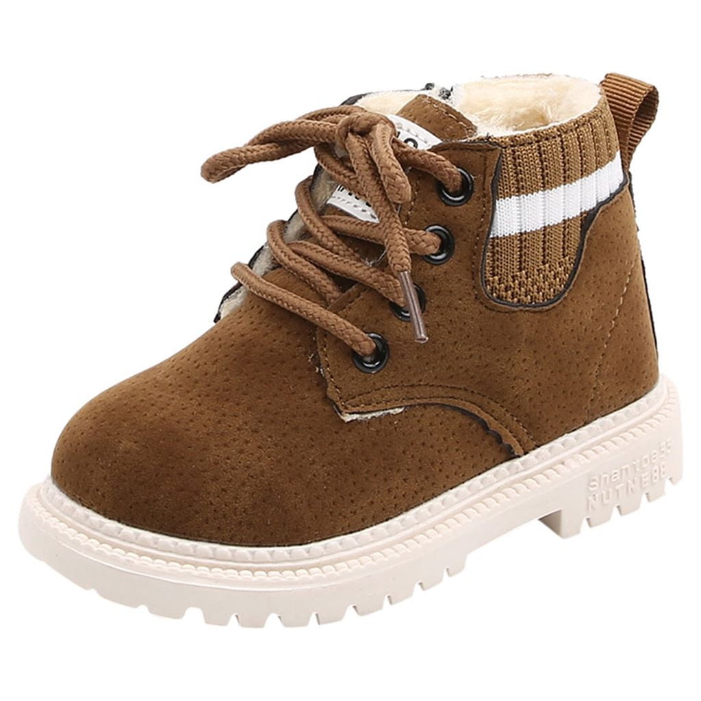 Baby Sneakers Shoes Cozy Booties Stylish Lace Up Ankle Support Warm ...