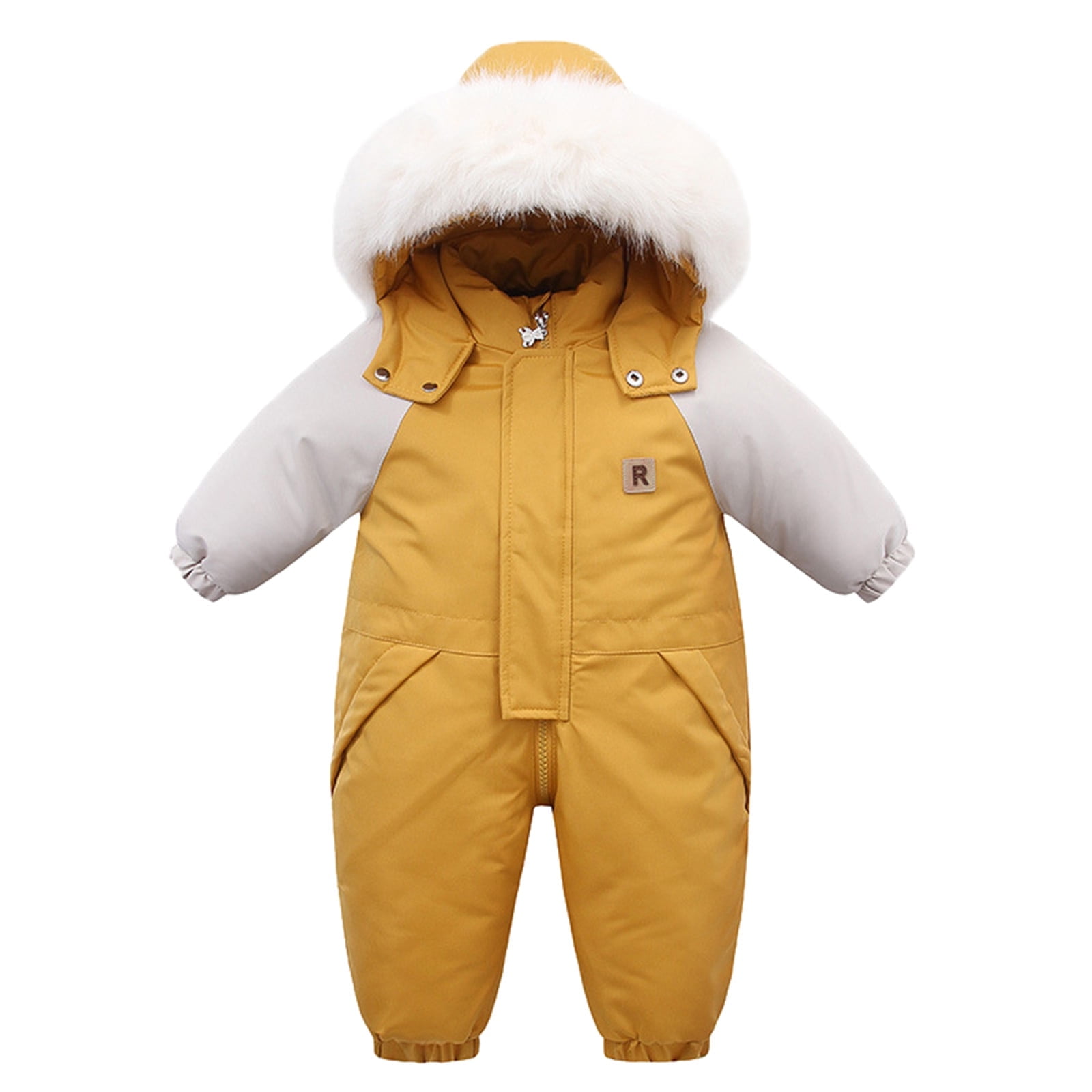 Baby Snowsuit Coat Infant Hooded Romper Snowsuit Baby Winter Coat ...