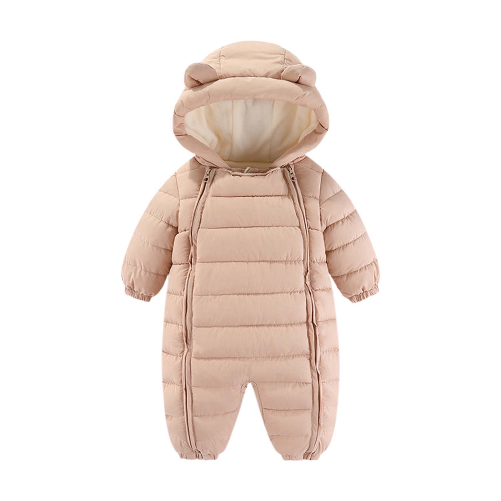 Baby Snowsuit Jumpsuit ,Toddler Thicken Hooded Coat Jacket,Boys Snow Suit Winter Coat Girl ...