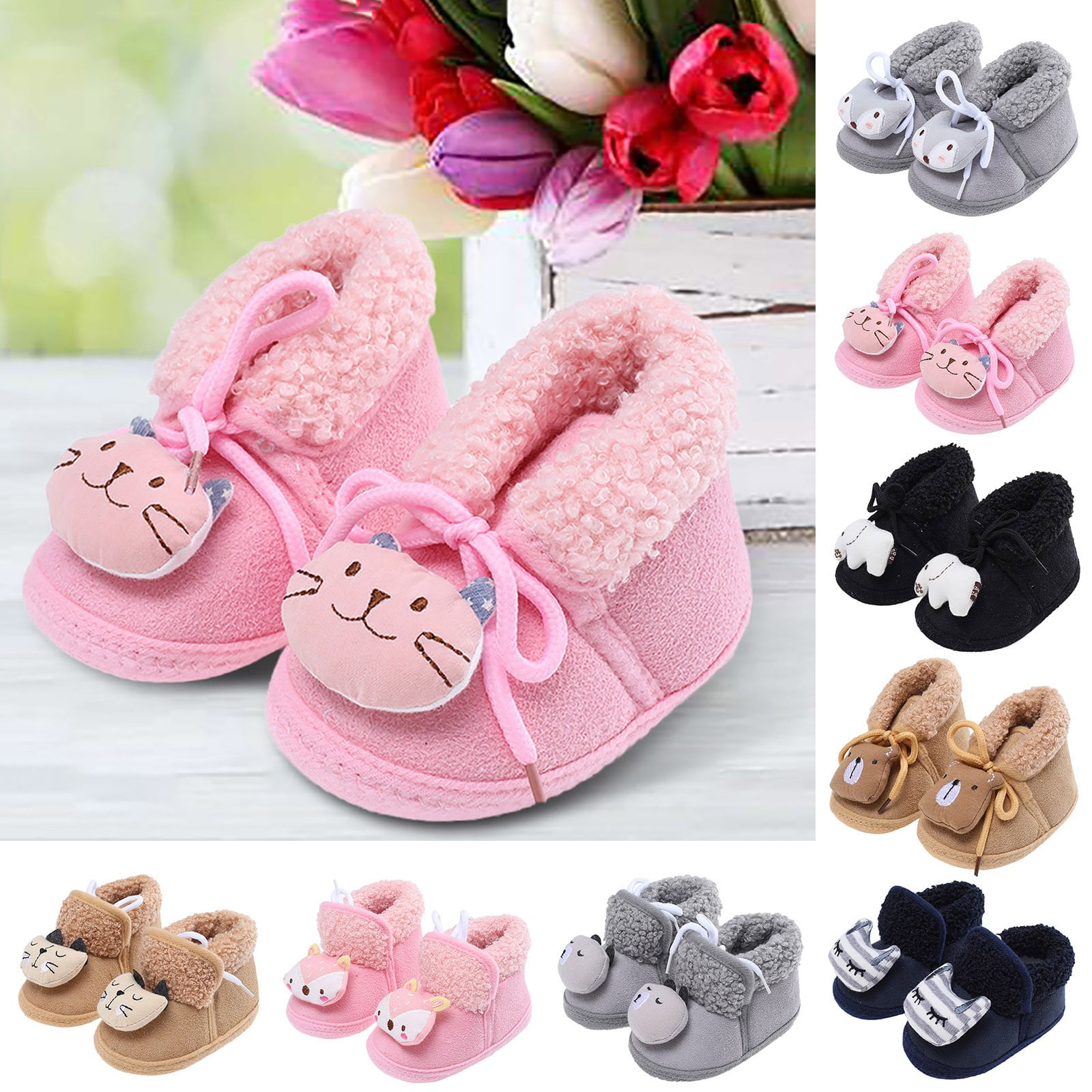 Baby Sock Shoes Baby Kitten Walking Shoes Non-Slip Soft Sole Sneakers ...