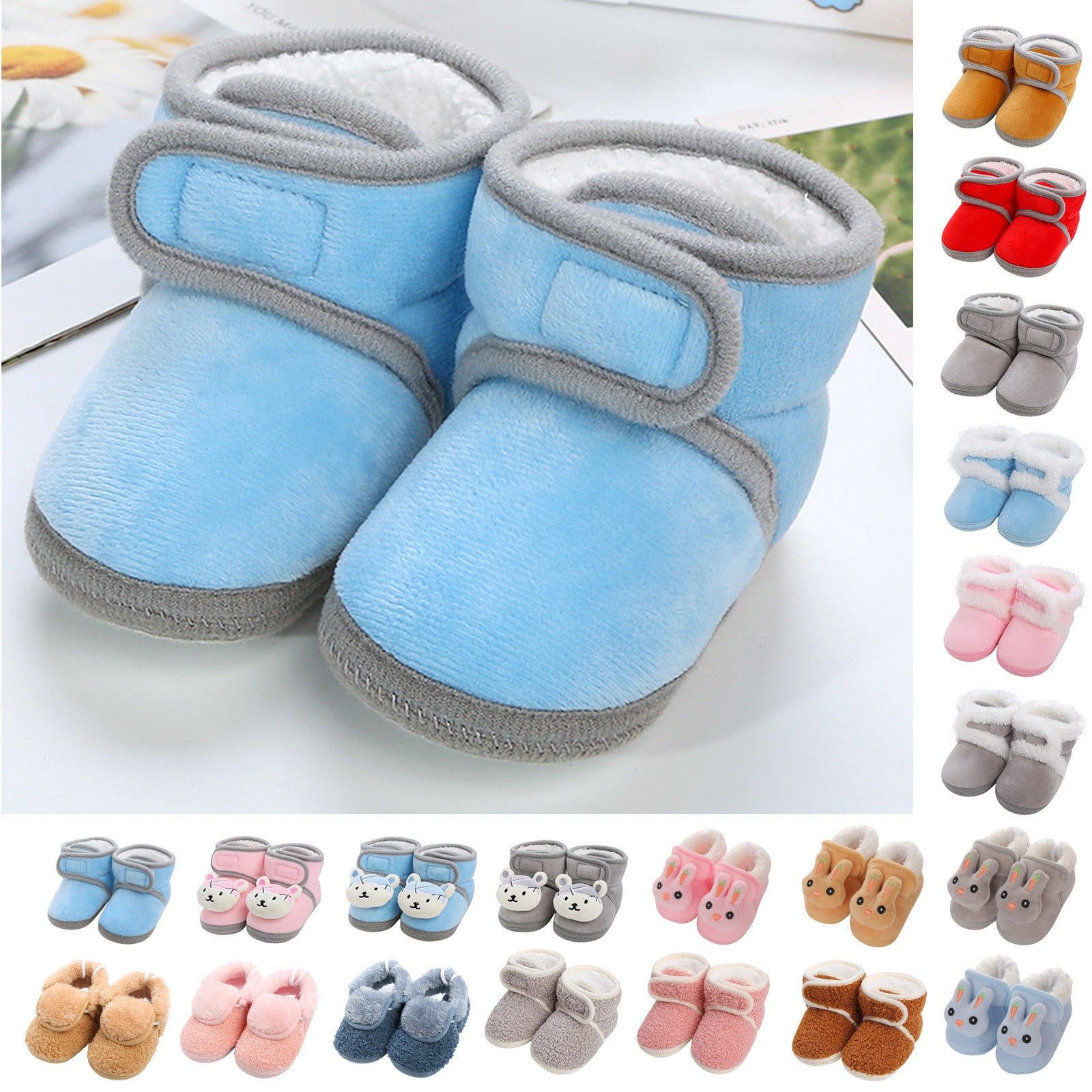 Baby Sock Shoes Baby Walking Shoes Infant Slippers Boys Girls Non-Slip ...