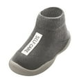 Baby Socks Solid Color Letter Pattern Warm Knitted Anti Slip Toddler ...