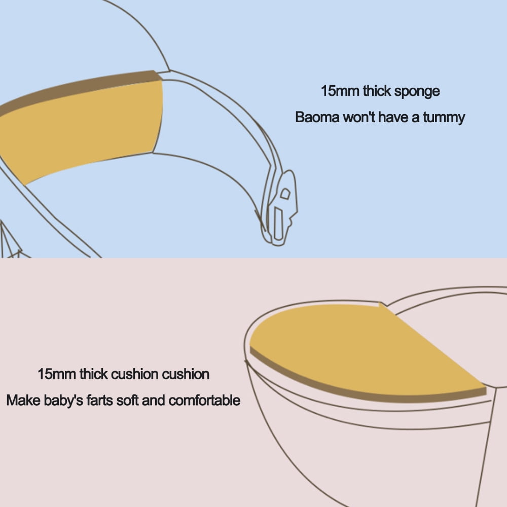 Baby Soft Belt Waist Stool Cross Back Hold Multifunctional Storage ...