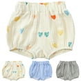 Baby Soft Bloomers Shorts Elastic Waist Cute Print Diaper Cover Casual ...