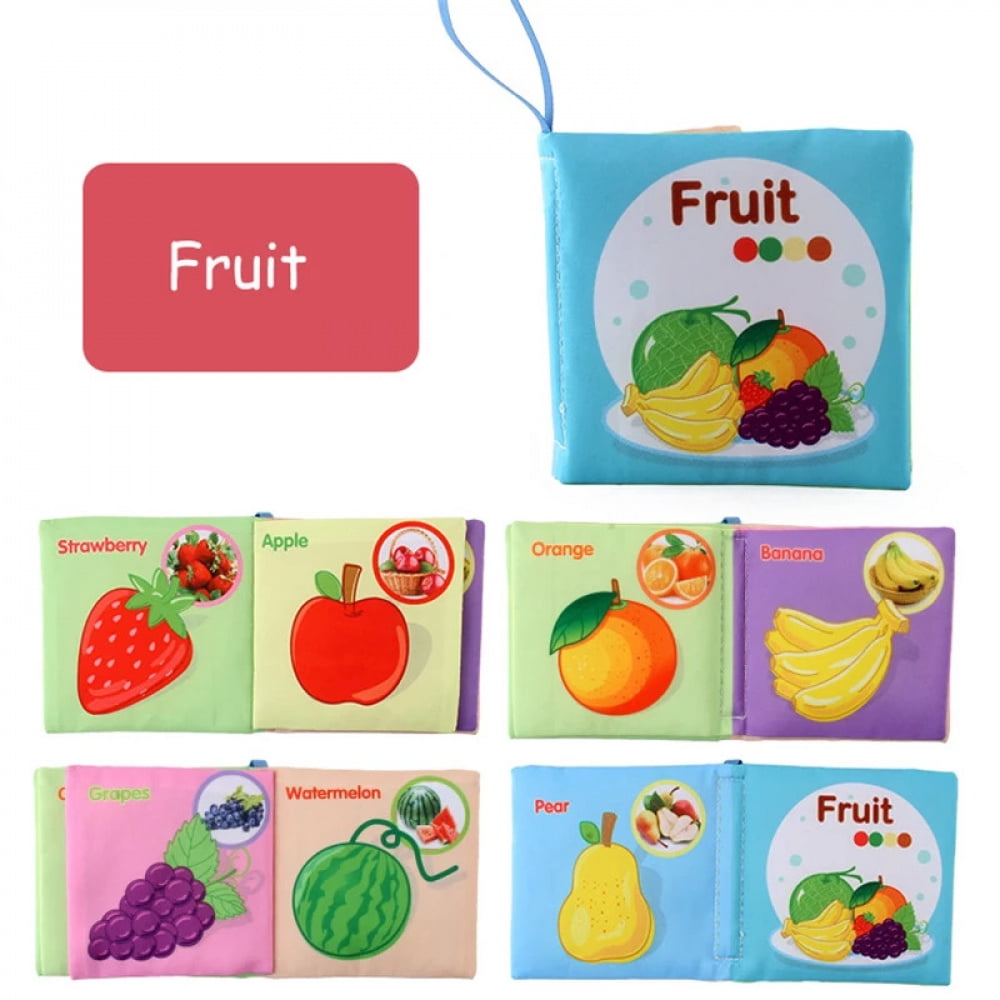 Baby Soft Cloth Book for Newborns 0-12 Months 3D Book Animal Family ...