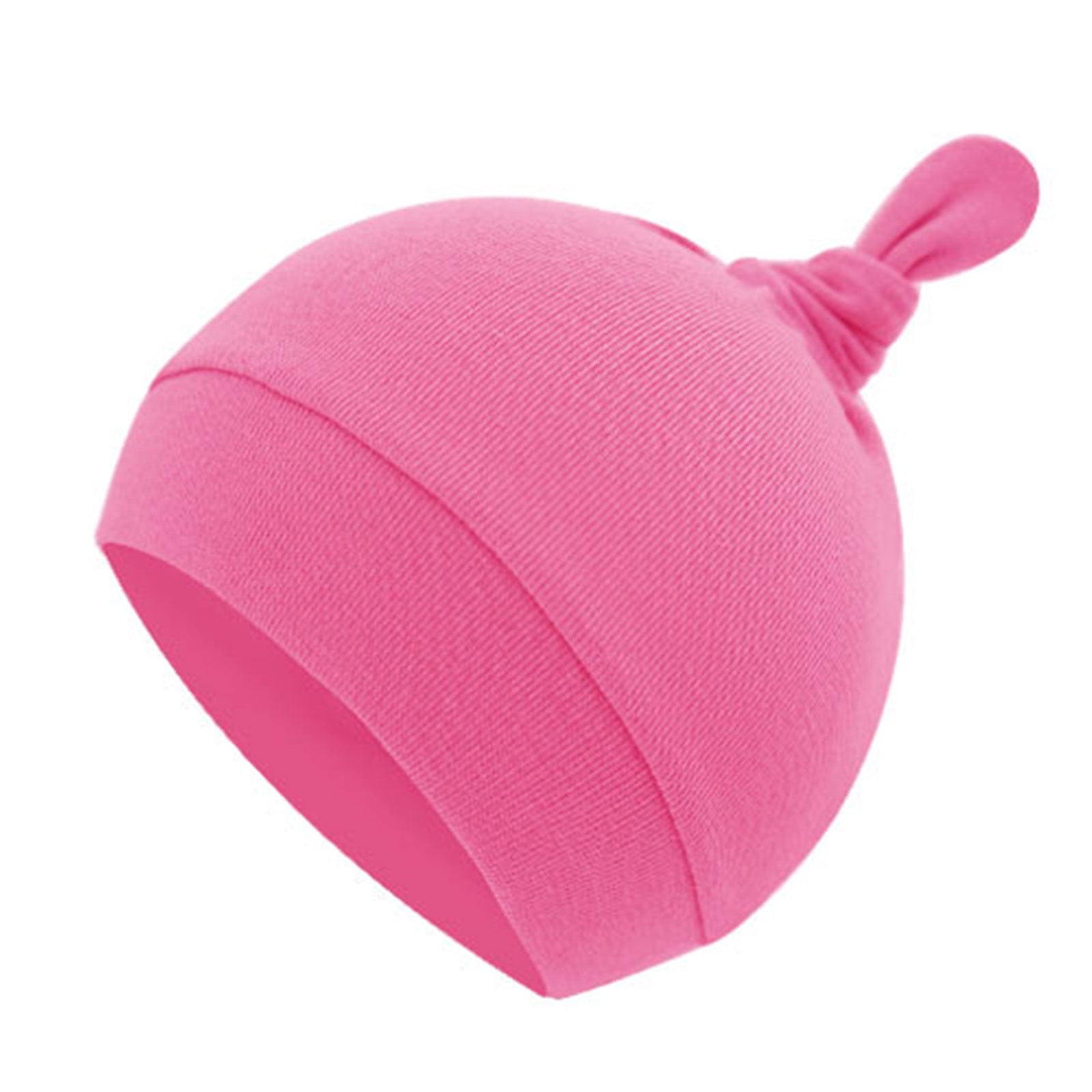 Baby Soft Cotton Hat Nightcap Infant Cute Tail Knot Beanie Cap Bonnet ...