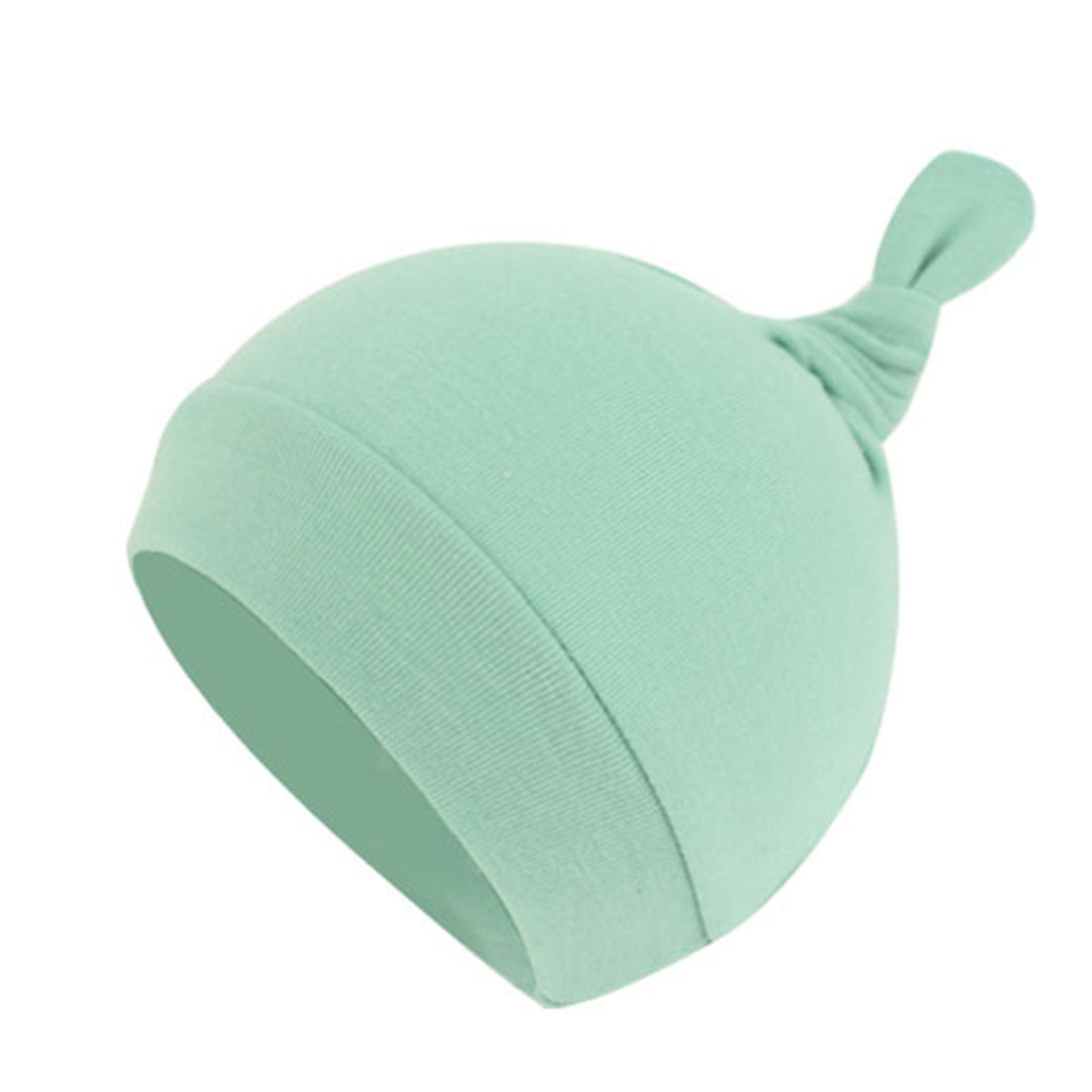 Baby Soft Cotton Hat Nightcap Infant Cute Tail Knot Beanie Cap Bonnet ...