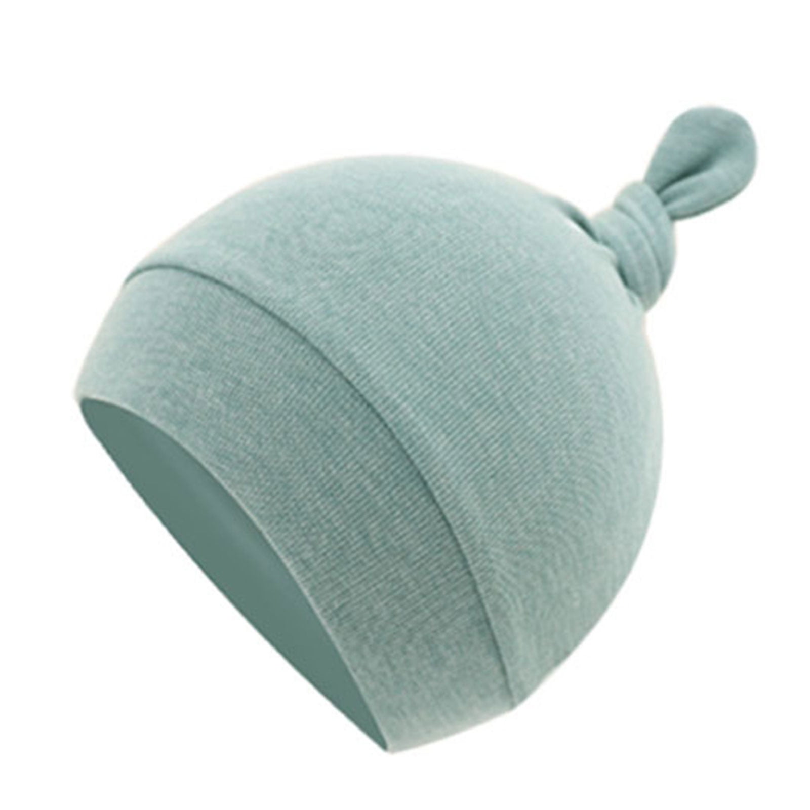 Baby Soft Cotton Hat Nightcap Infant Cute Tail Knot Beanie Cap Bonnet ...