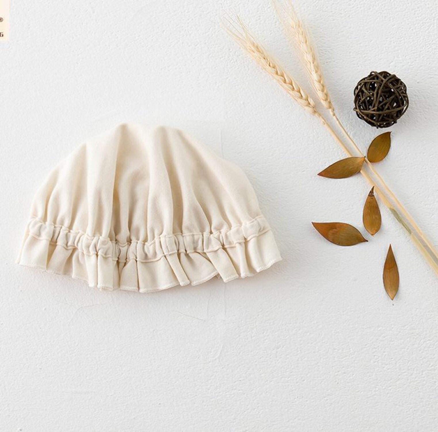 Baby Solid Color Ruffle Design Hats In All Season - Walmart.com