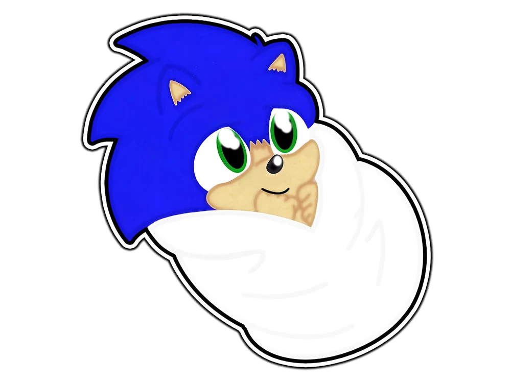 Baby Sonic Sticker Sonic & Friends Sticker Cartoon Sticker, Phone Decal ...