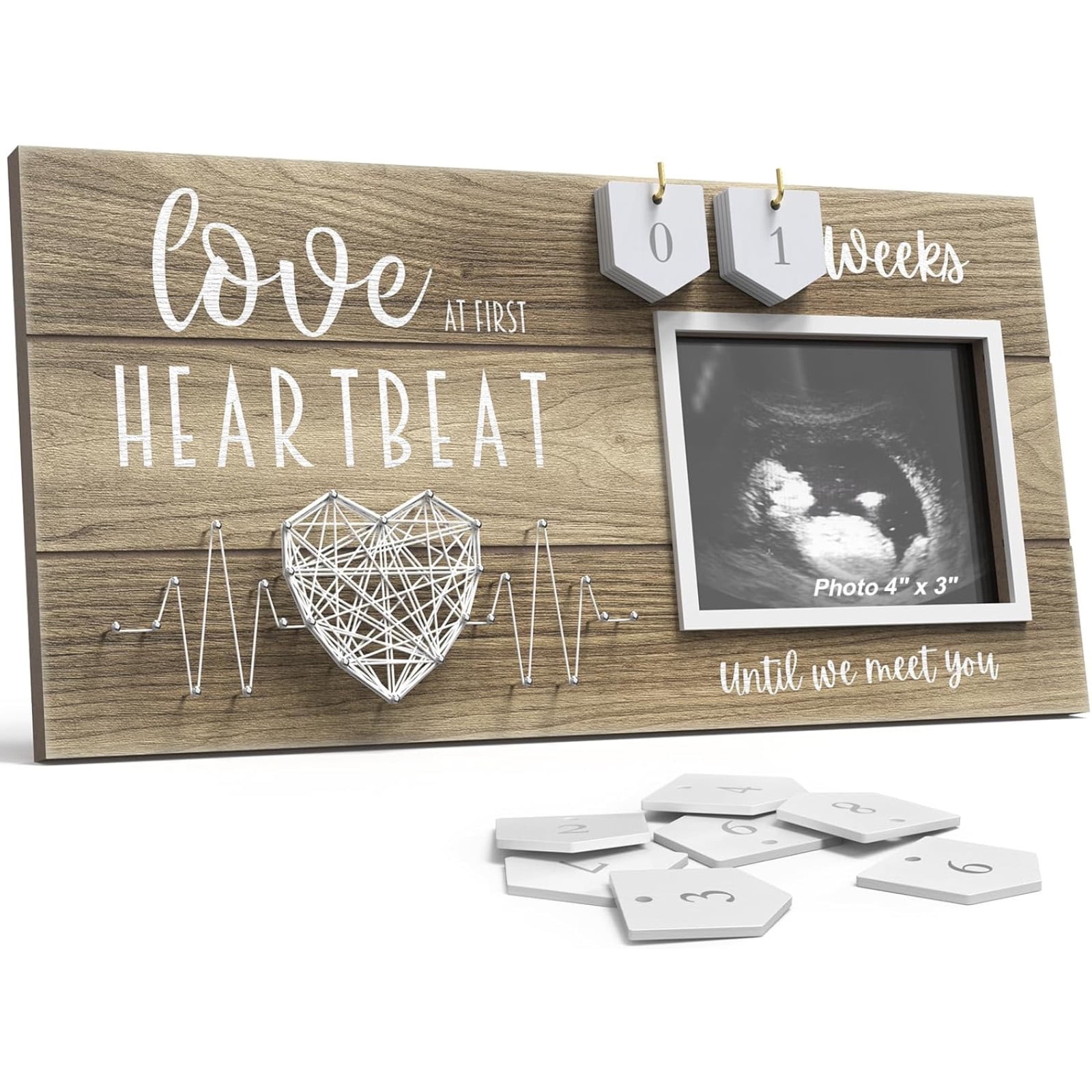 Sonogram Picture Frame, Ultrasound Photo Frame with Baby Countdown ...