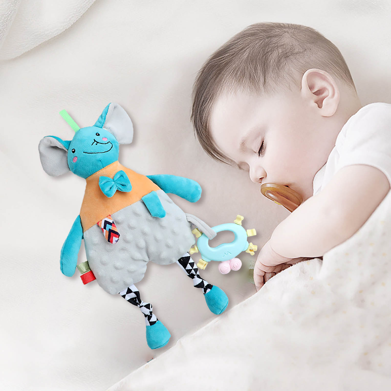 Baby Soothing Towel Can Entrance Nibbles Beans Beans Velvet Doll Baby ...