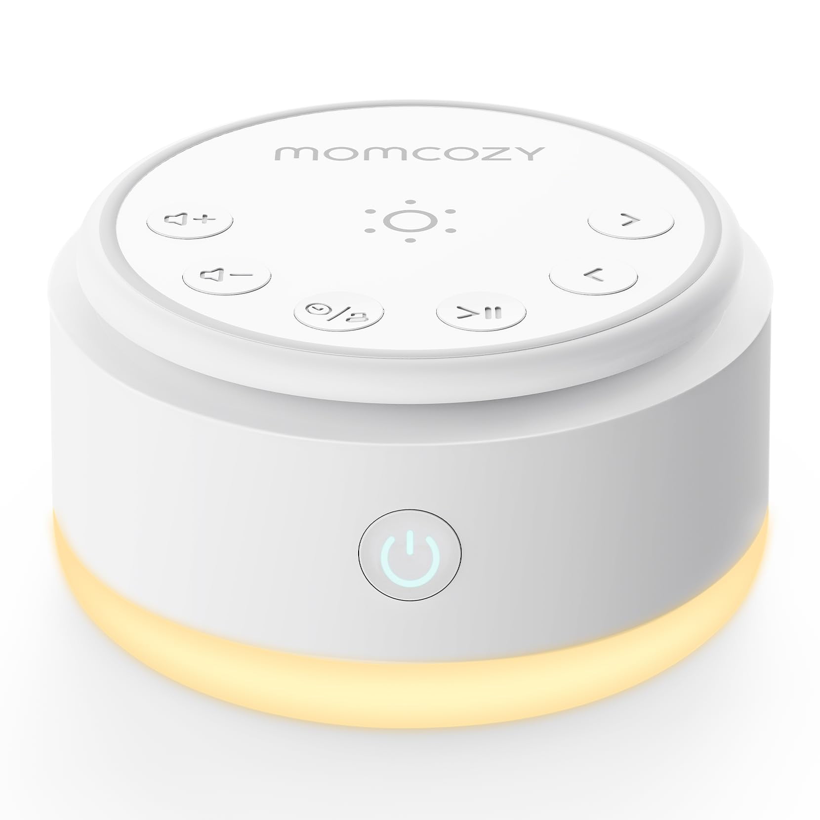 Baby Sound Machine with 20 Soothing Sounds, Touch Warm Light, White ...