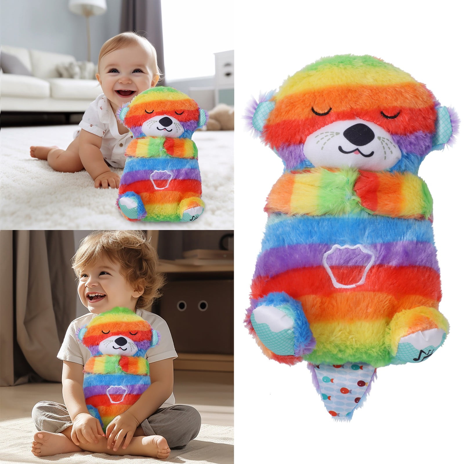 Baby Sound Machine Soothes Portable Plush Baby Toys With Sensory ...