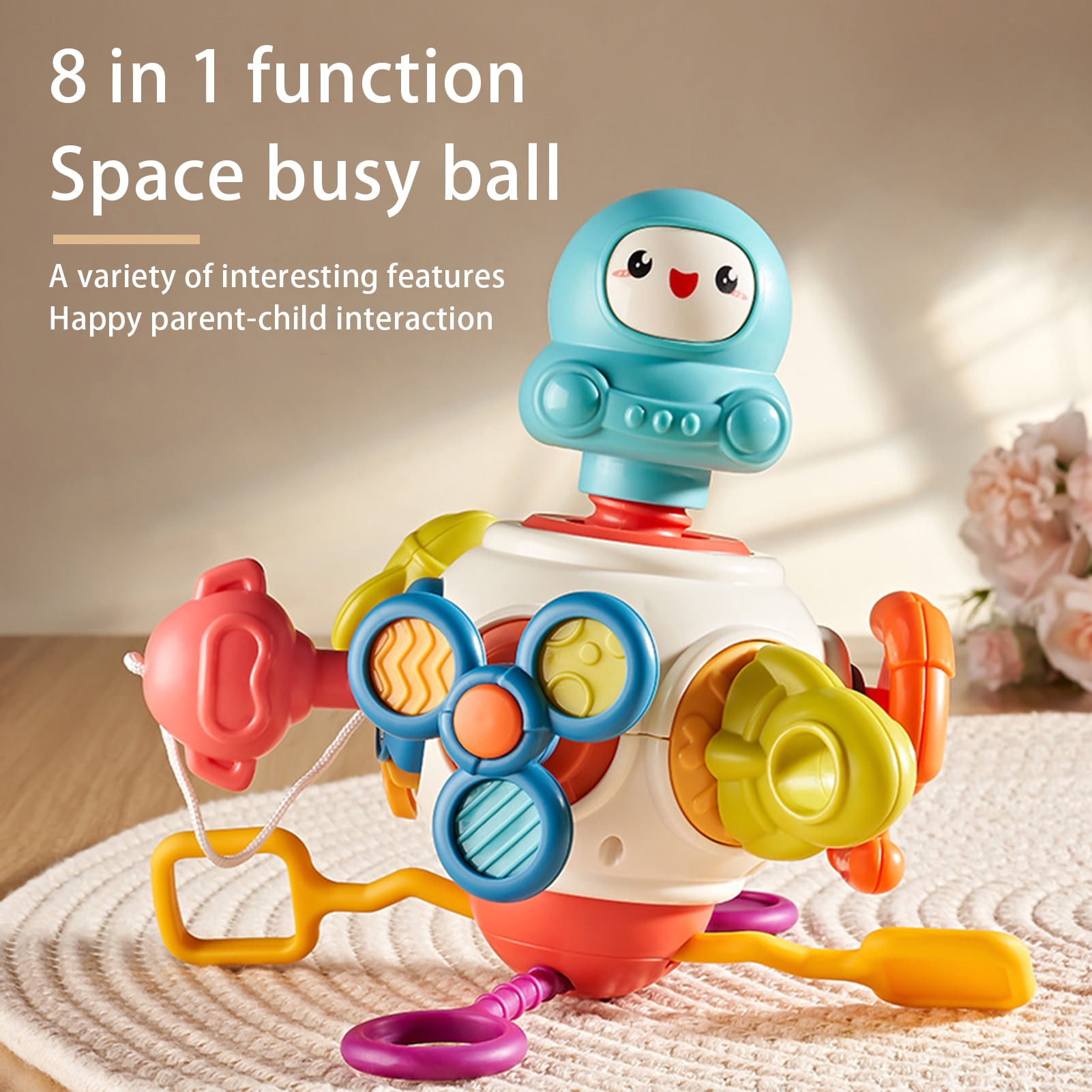Baby Spaceship Busy Cube Toy Unlocking Learning Fine Motor Skills ...