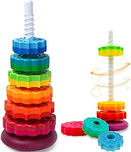 Baby Spinning Toy, Stacking Toy for Babies and Toddlers, Educational ...