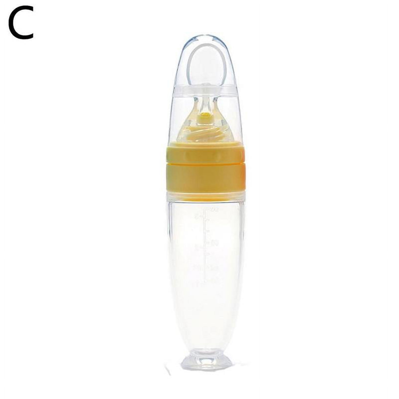 Baby Squeeze Rice Cereal Bottle Rice Cereal Spoon Food Feeder Soft Head ...