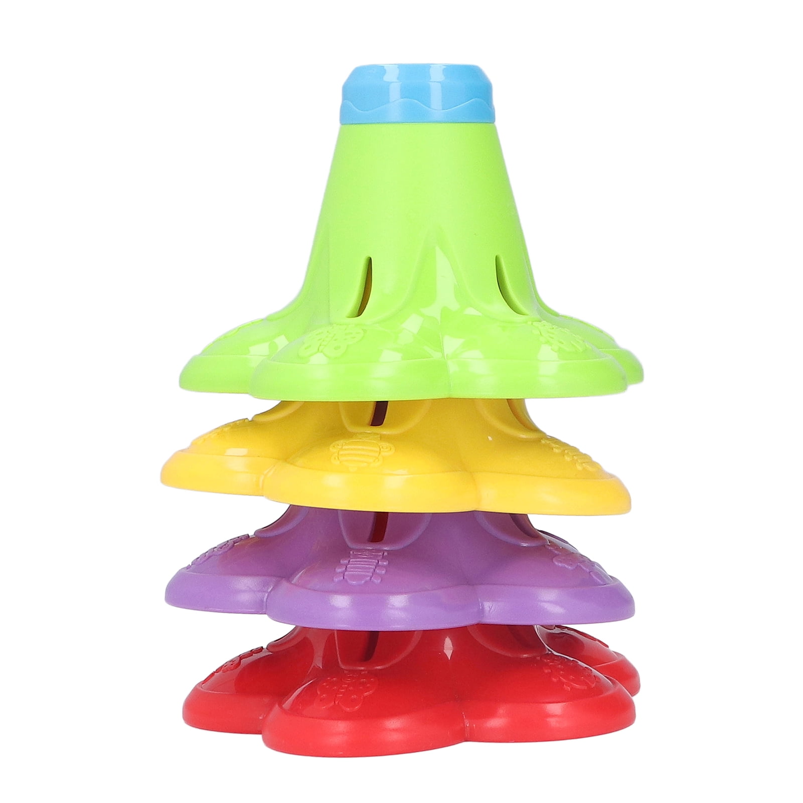 Baby Stacking Bath Cups Multi Colored Flower Sorting Nesting Building ...