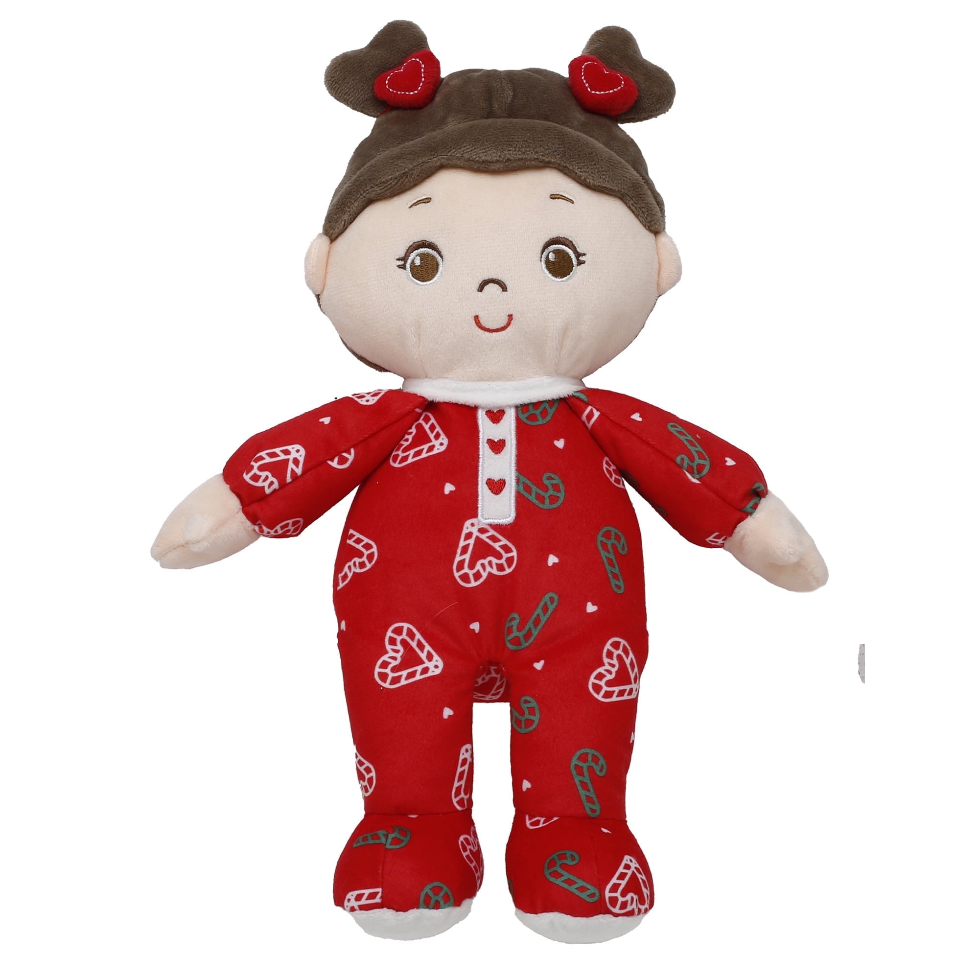 Baby Starters 13 inch Pajama Baby Doll, Candy Cane Print - Walmart.com