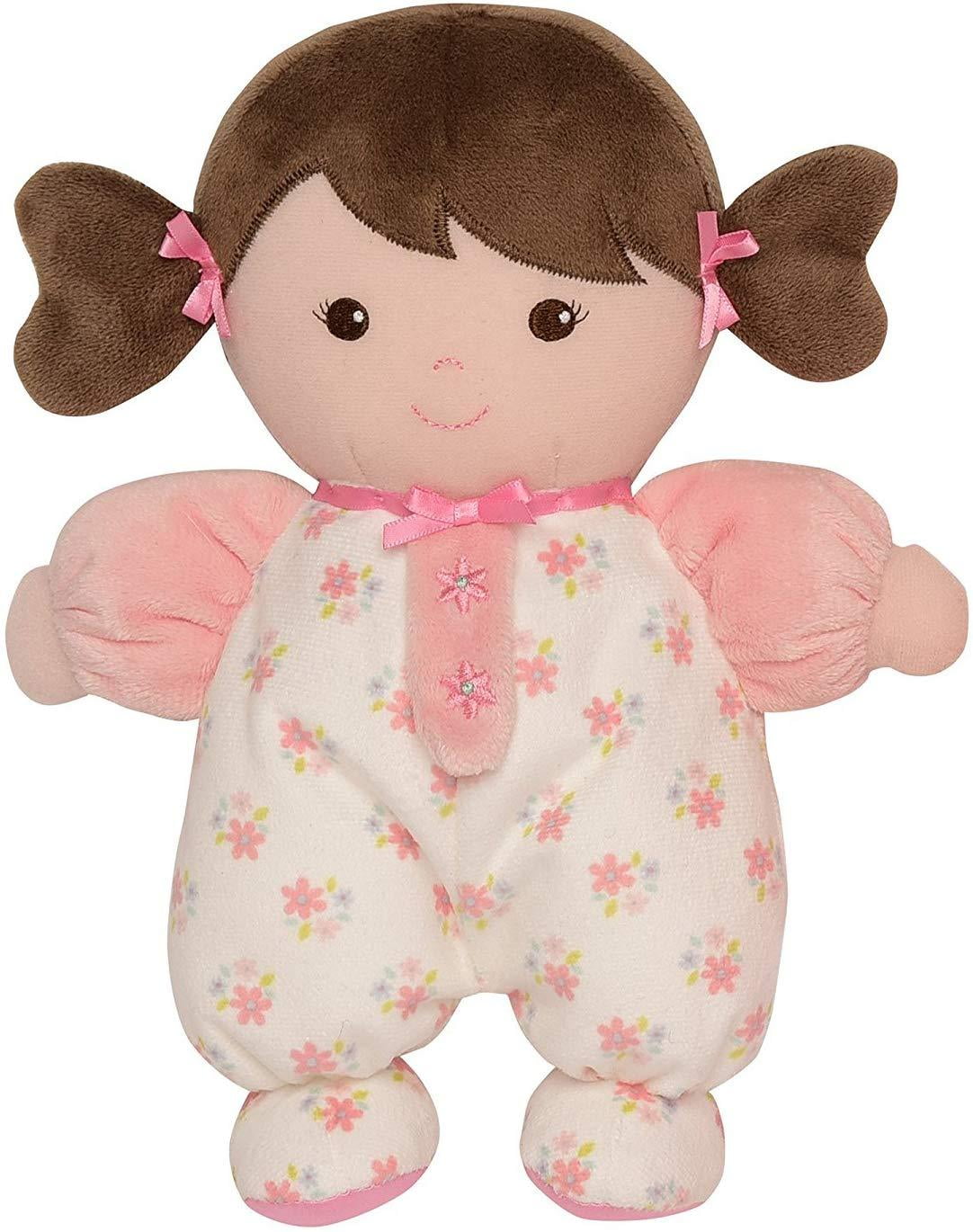 Baby Starters Plush Snuggle Buddy Baby Doll, Brunette Olivia - Walmart.com