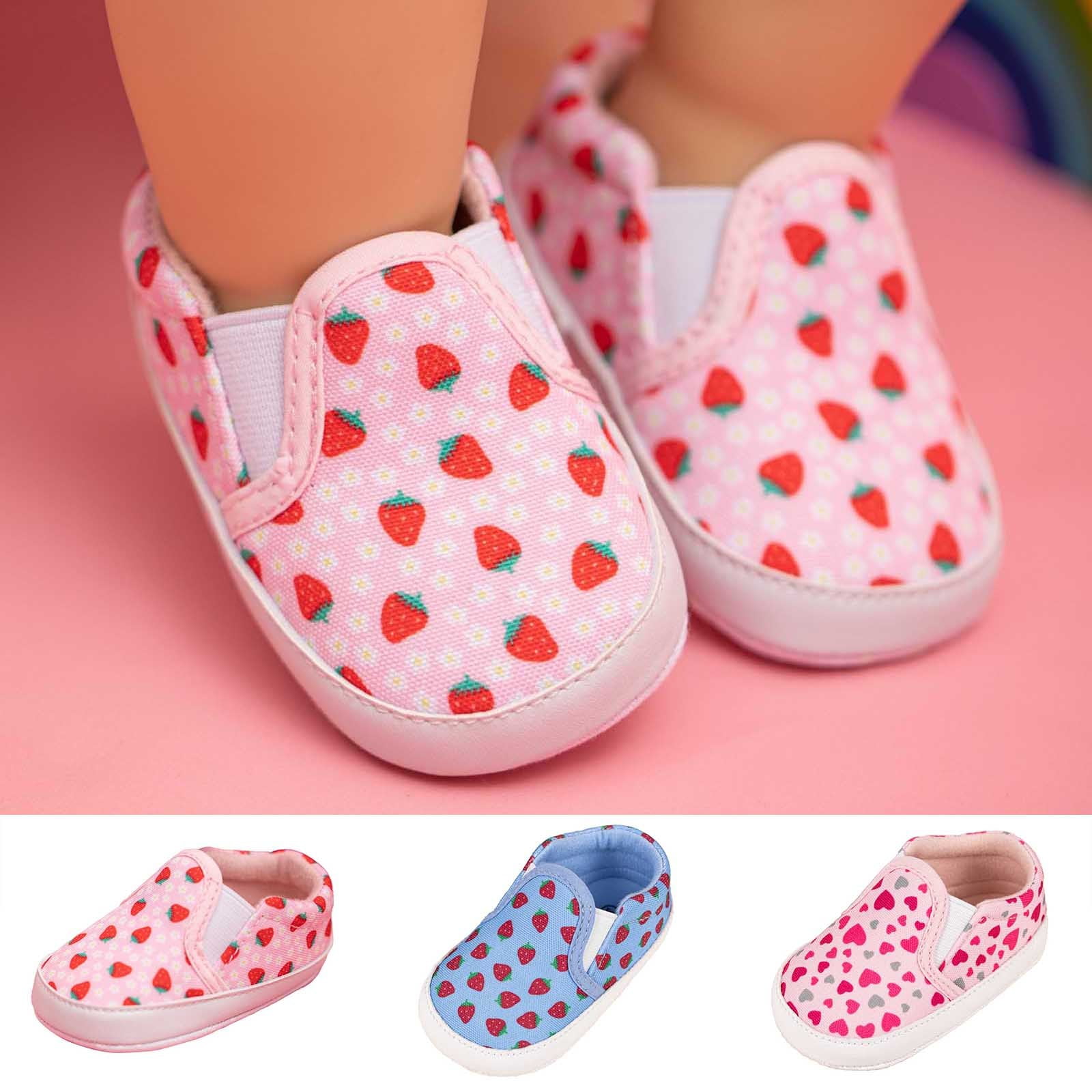 Baby Strawberry Boys Girls Walking Shoes Non Slip Sock Shoe Infants ...