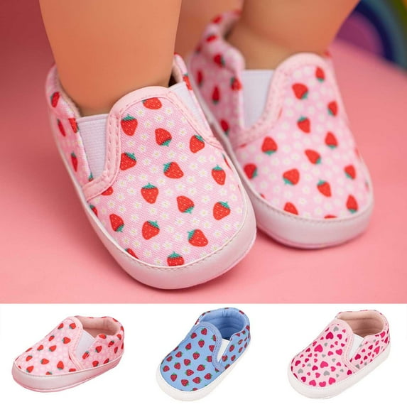 Baby Strawberry Boys Girls Walking Shoes Non Slip Sock Shoe Infants ...