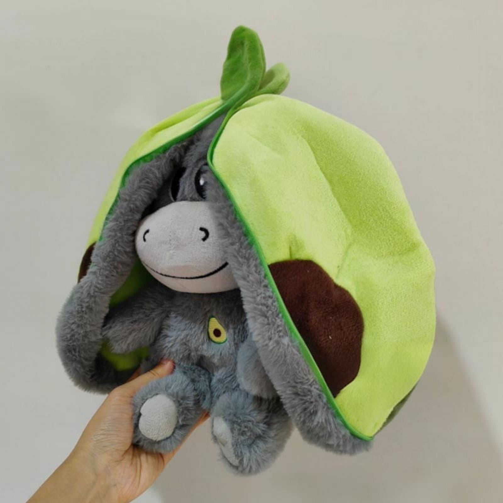 Baby Strawberry Donkey Plush Toy Stuffed Creative Into Fruit Transform ...