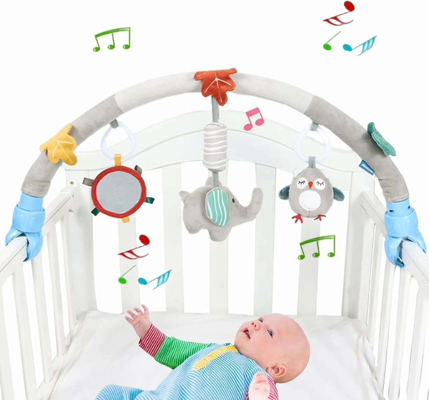 Baby Stroller Arch Toys, Car Seat Toys,Bouncer Toy Bar/Mobile for ...