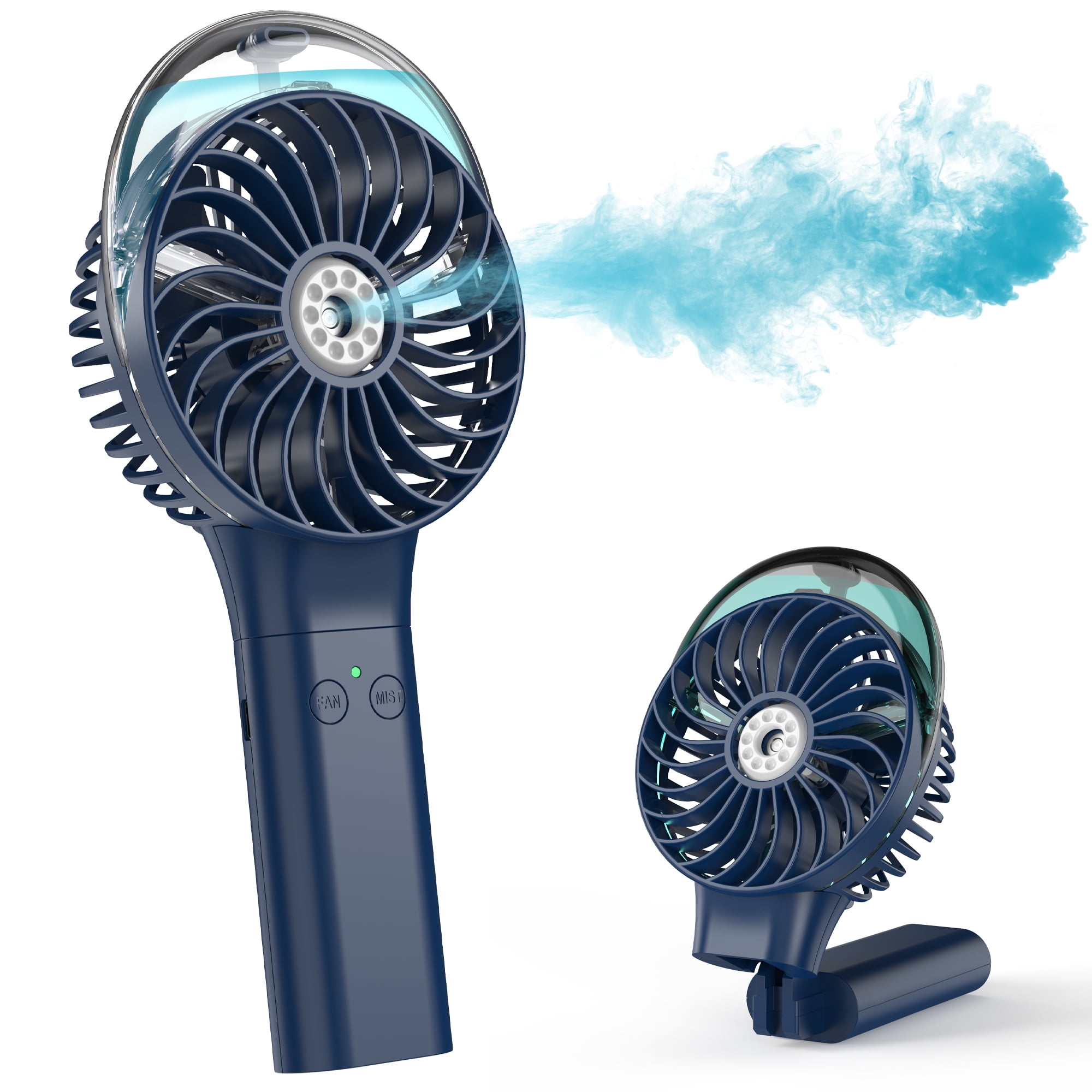 Panergy Portable Handheld Misting Fan, 3000mAh Rechargeable Mist Fan ...