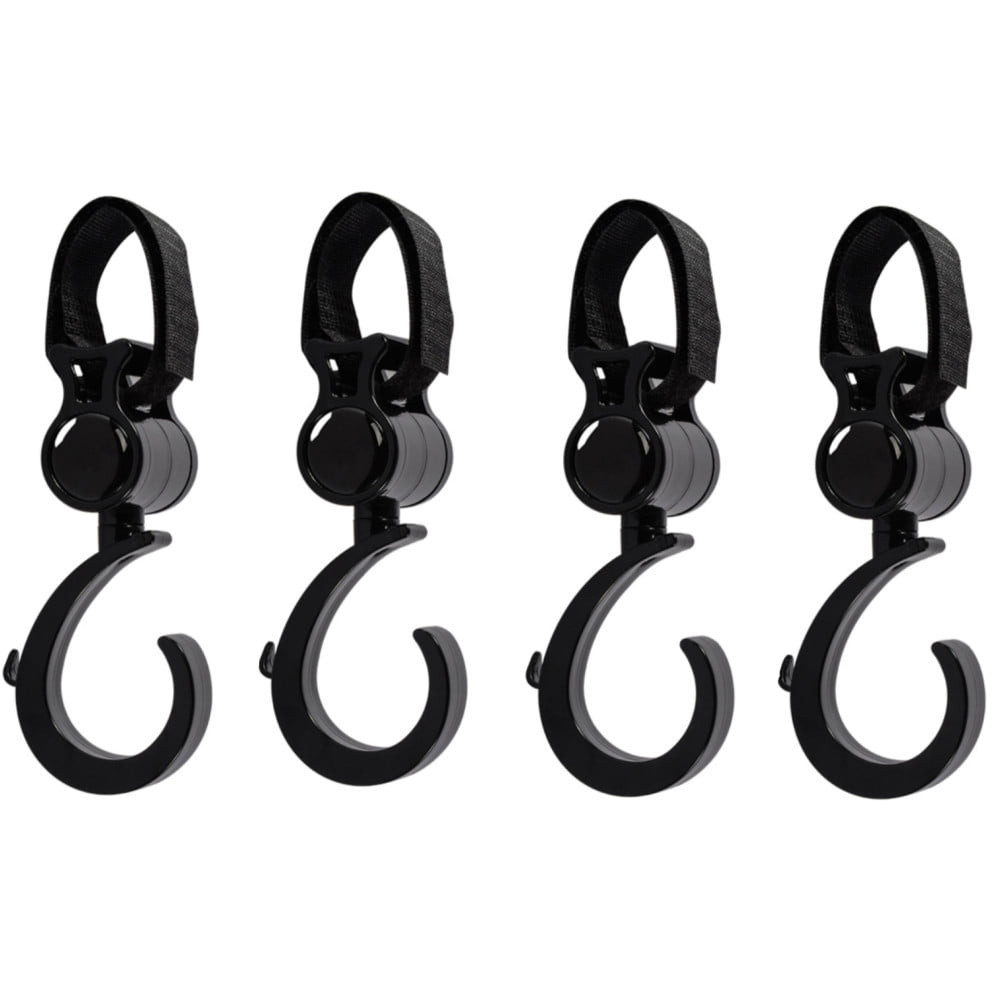 Threemushroom Baby Stroller Hooks Clips, Zinc Alloy, 360-Degree ...
