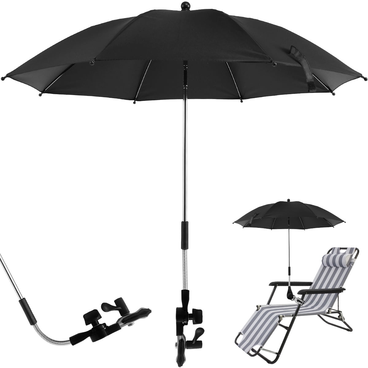 Baby Stroller Umbrella Extra Oversize Large Golf Umbrella Adjustable ...